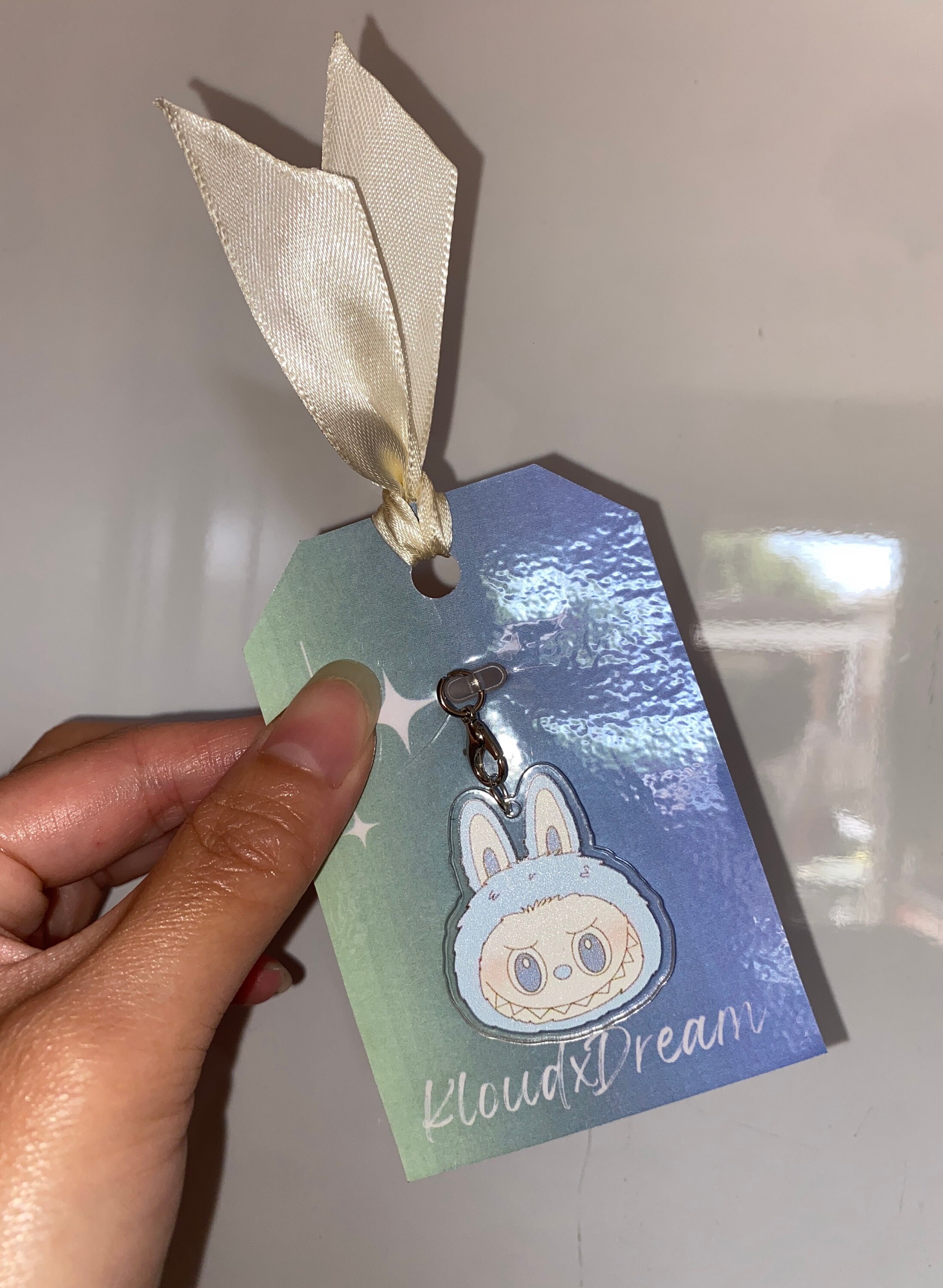 Pop Mart Inspired Blue Labubu Bunny Monster Character Vape/phone/kindle ...