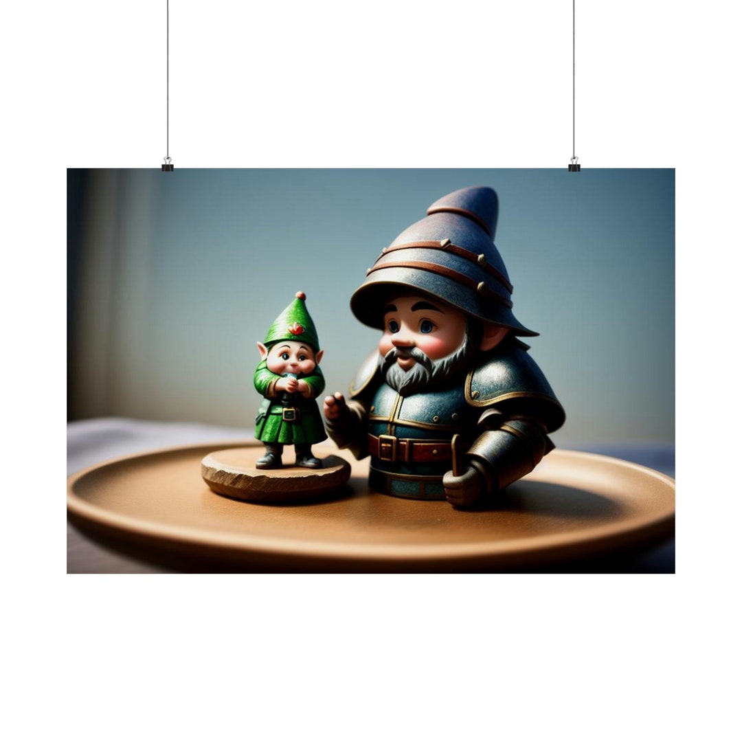 Gnomes Posterposter Artdigital Wall Decor - Etsy