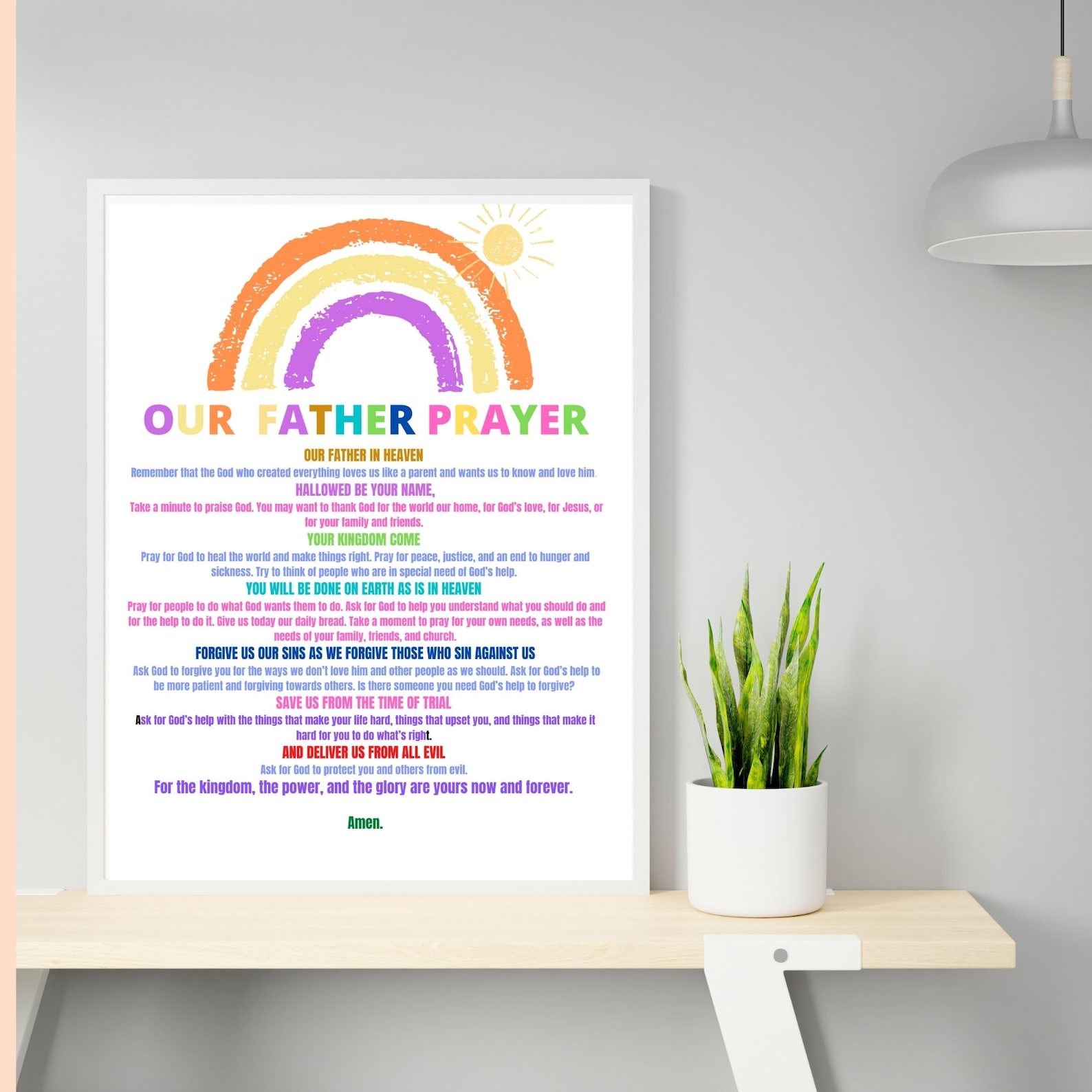 The Lord's Prayer| Our Father Prayer for Kids | the Lord's Prayer Kids ...