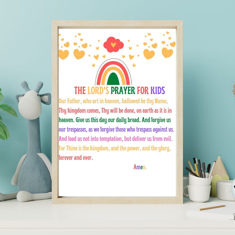 The Lord's Prayer| Our Father Prayer for Kids | the Lord's Prayer Kids ...