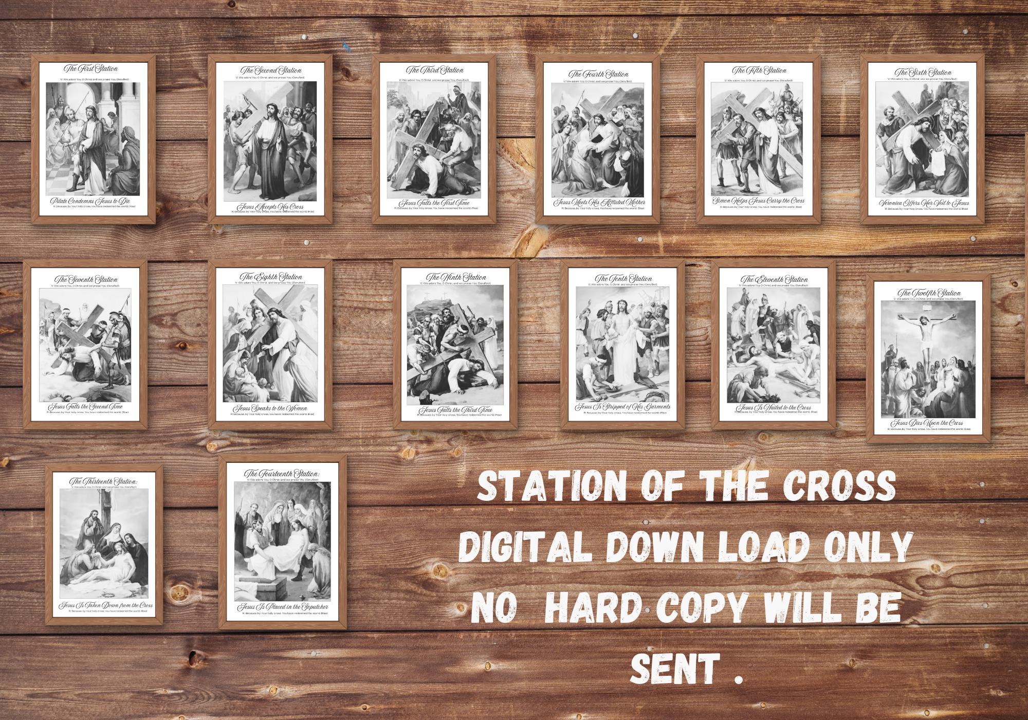Stations of the Cross Printable Banner Catholic Lent & Easter Prayer ...