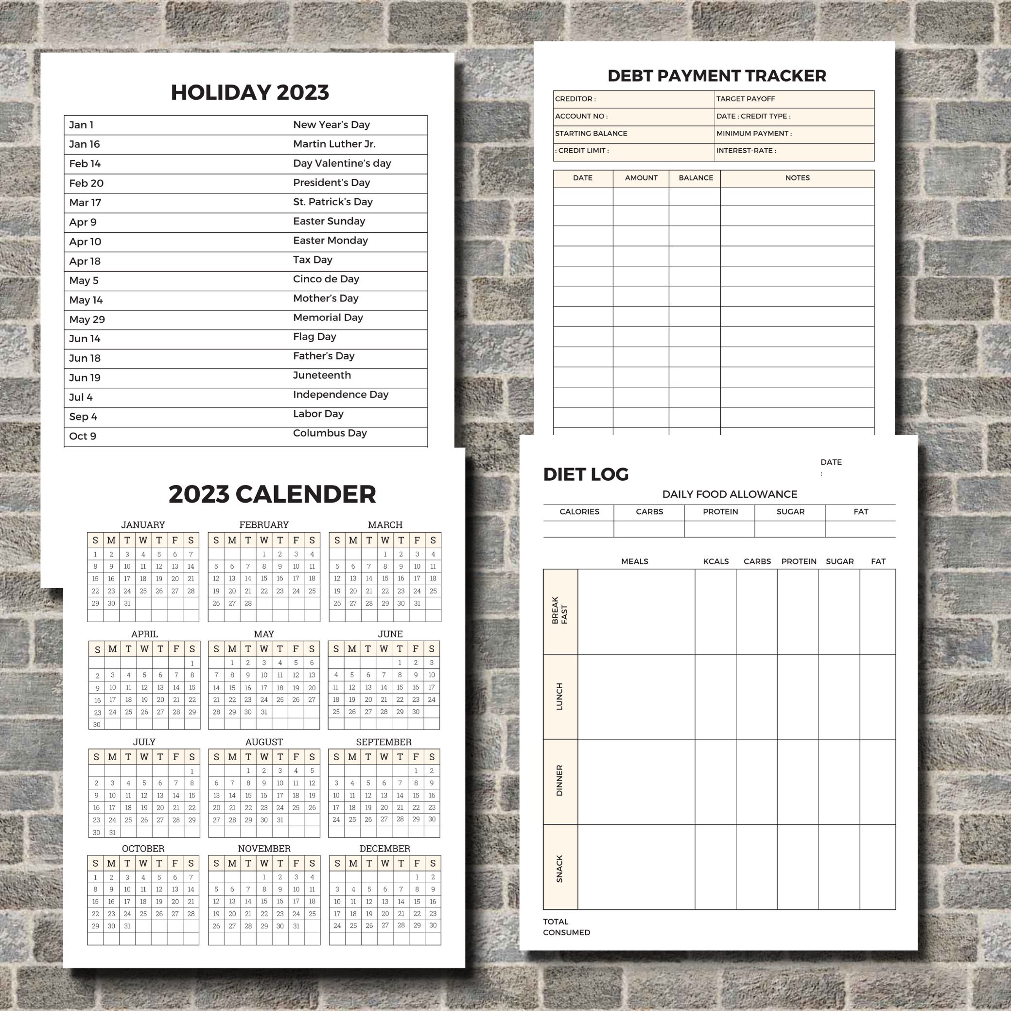 Home Management Binder Printable | Household Binder Printable Planner ...