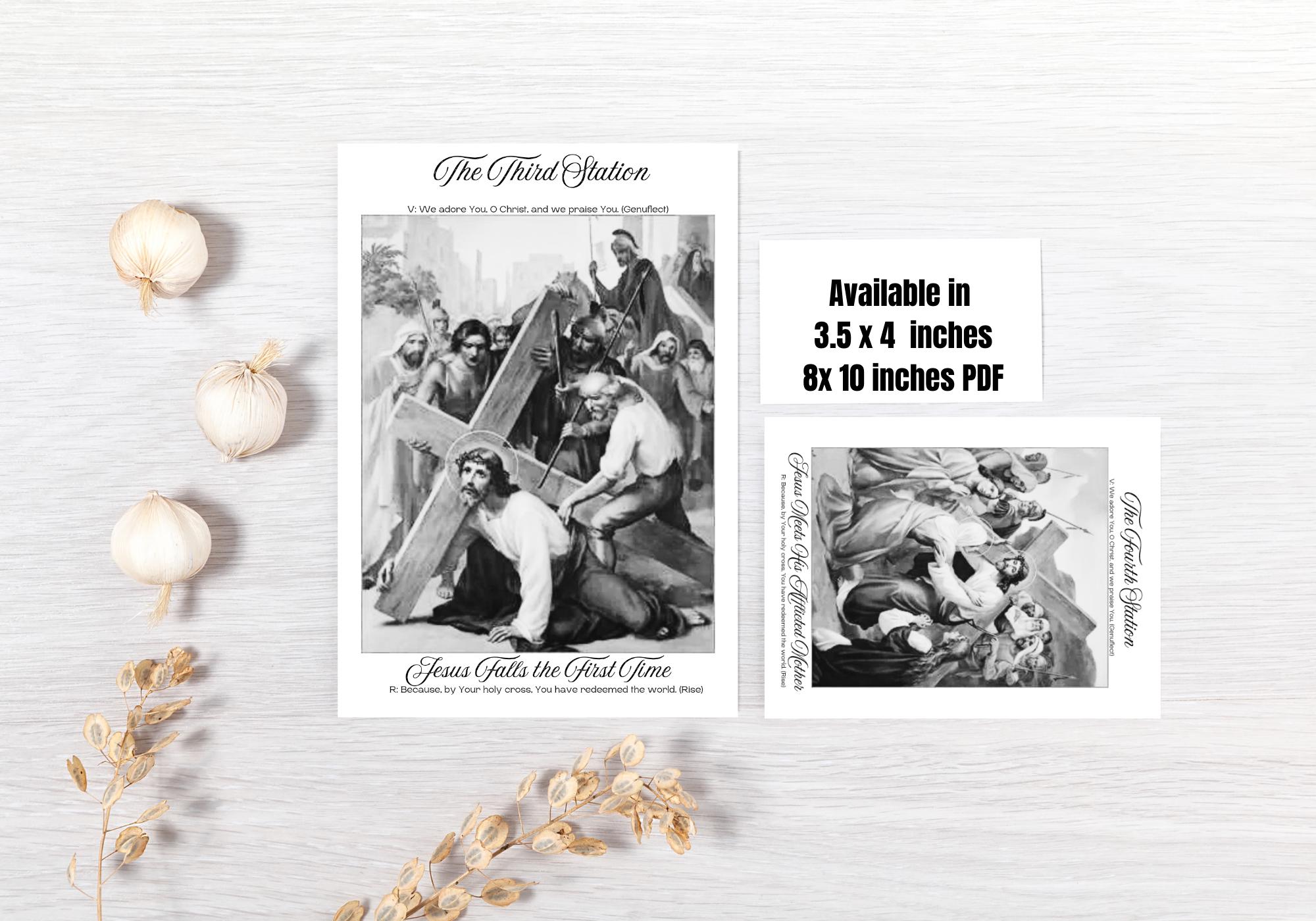 Stations of the Cross Printable Banner Catholic Lent & Easter Prayer ...