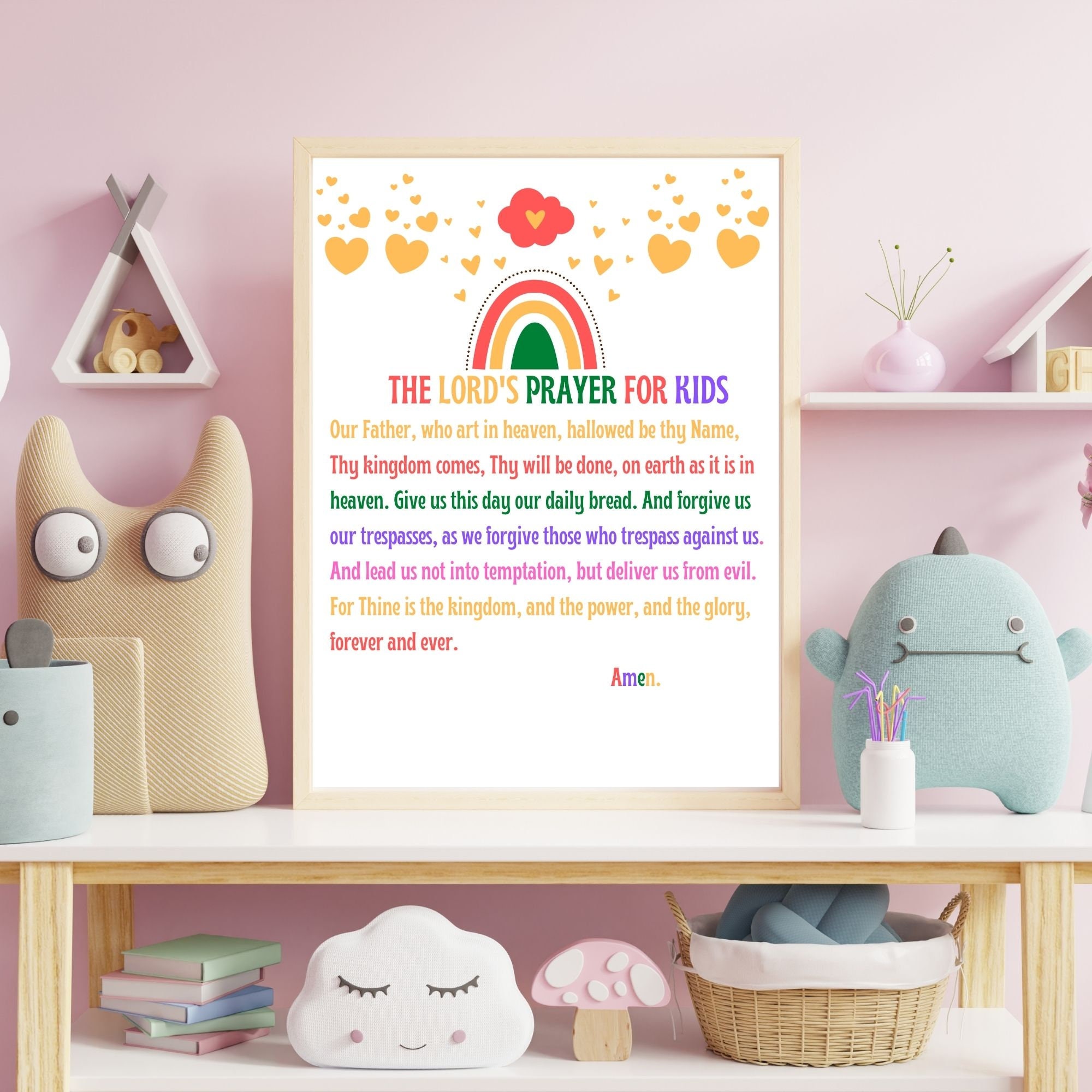 The Lord's Prayer Our Father Prayer for Kids the Lord's Prayer Kids the ...