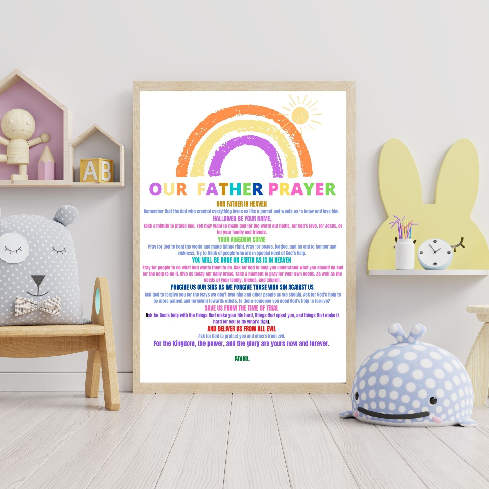 The Lord's Prayer| Our Father Prayer for Kids | the Lord's Prayer Kids ...