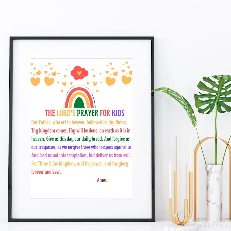 The Lord's Prayer| Our Father Prayer for Kids | the Lord's Prayer Kids ...