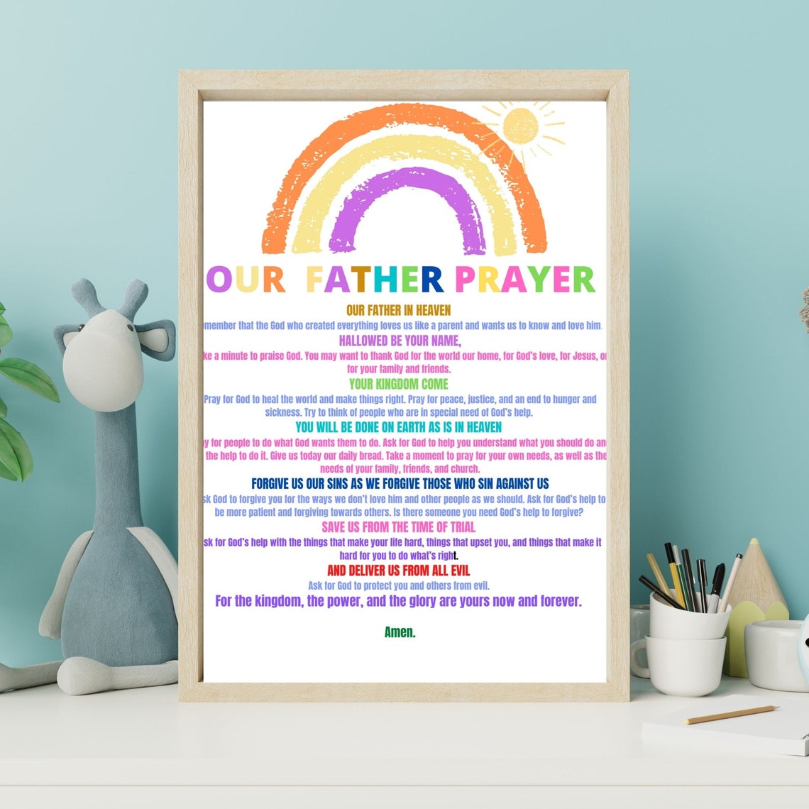 The Lord's Prayer| Our Father Prayer for Kids | the Lord's Prayer Kids ...