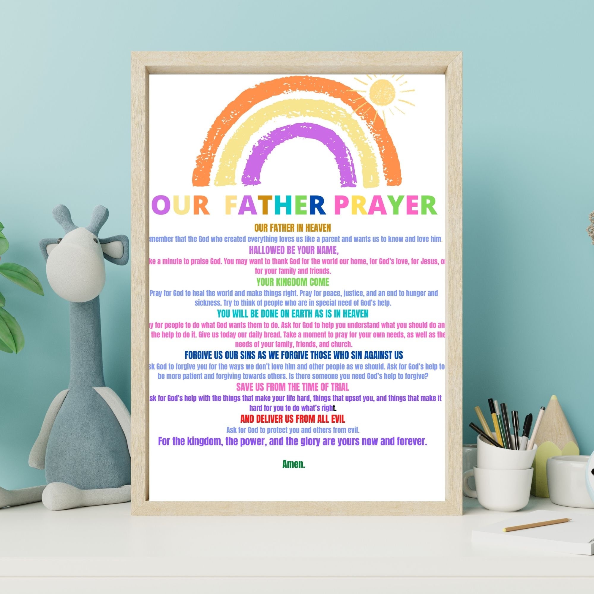 The Lord's Prayer| Our Father Prayer for Kids | the Lord's Prayer Kids ...