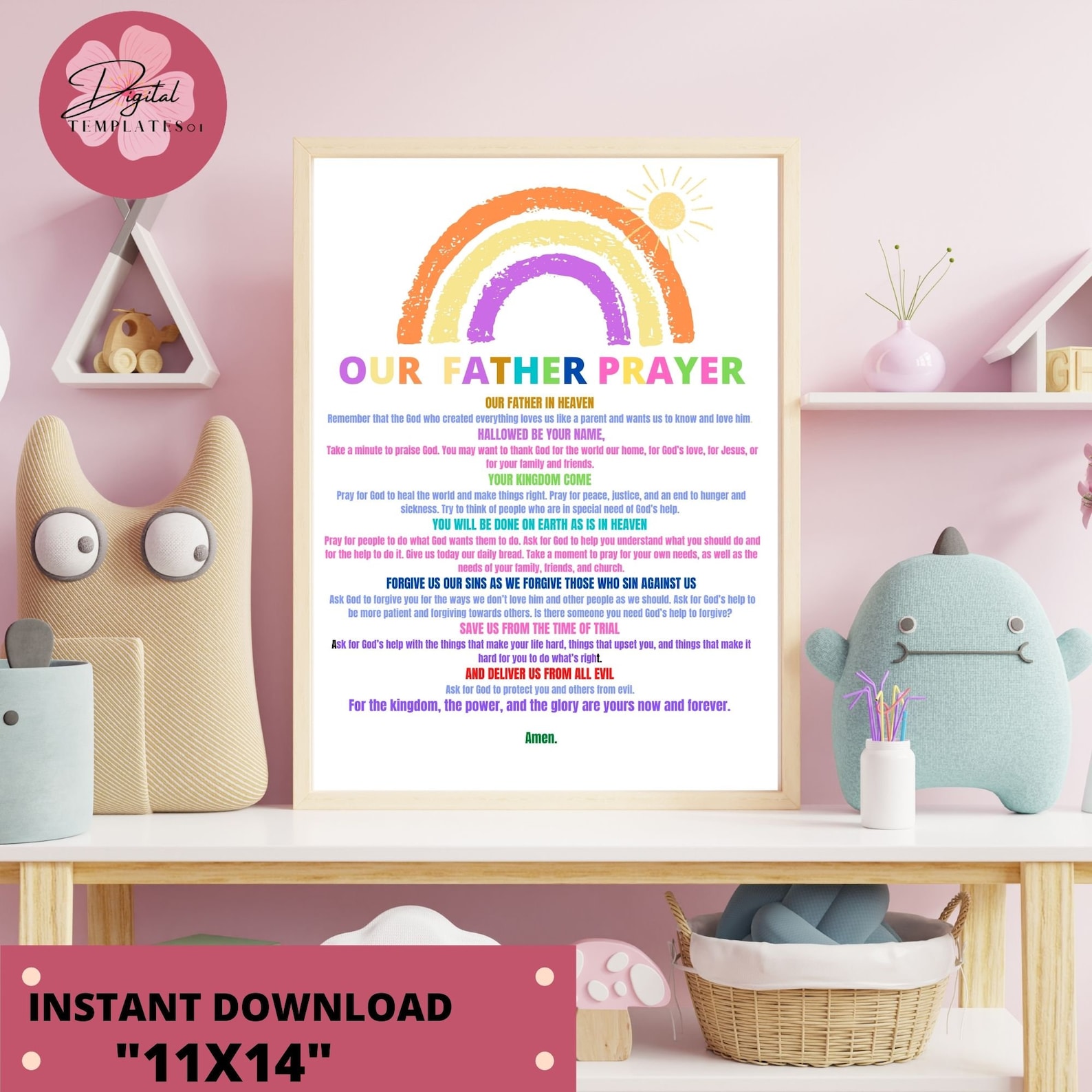 The Lord's Prayer| Our Father Prayer for Kids | the Lord's Prayer Kids ...