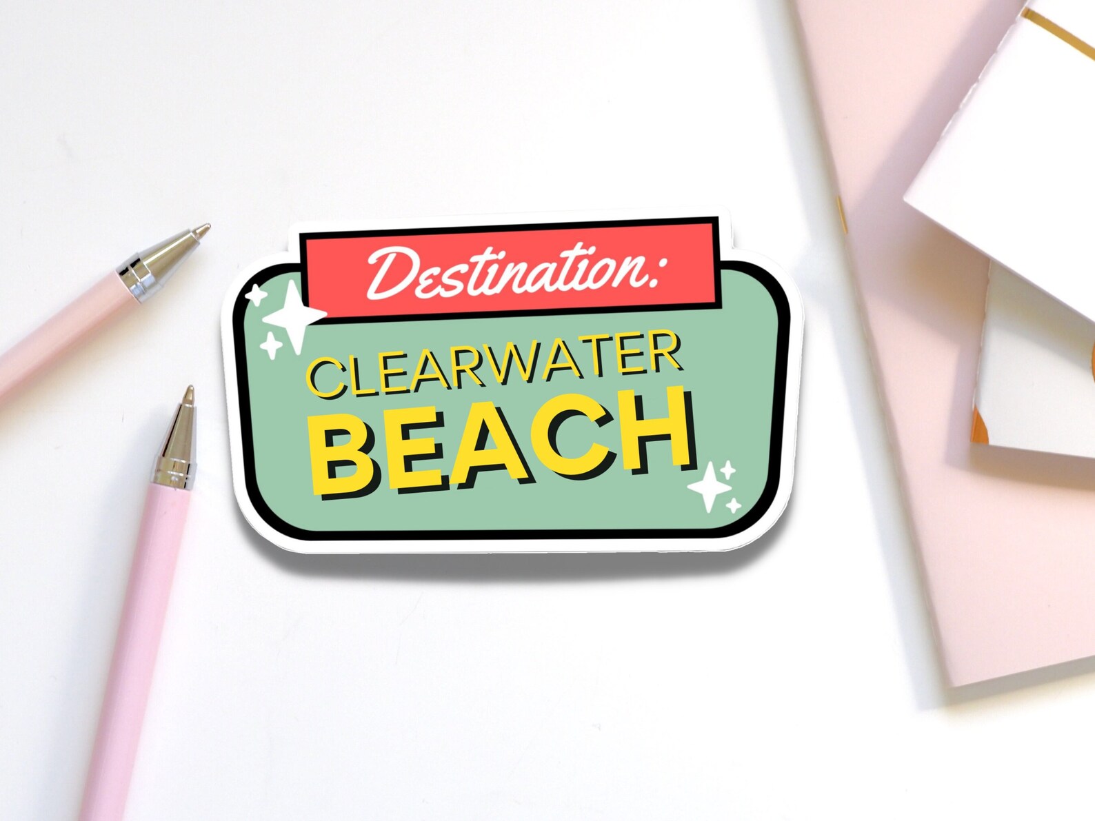 Clearwater Beach Decal for Laptop Souvenir Sticker From - Etsy
