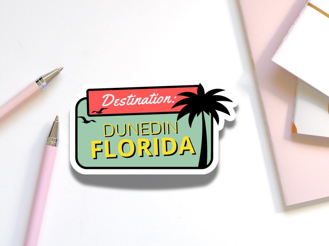 Dunedin, Florida Decal for Car | Souvenir Sticker From Tampa Bay ...