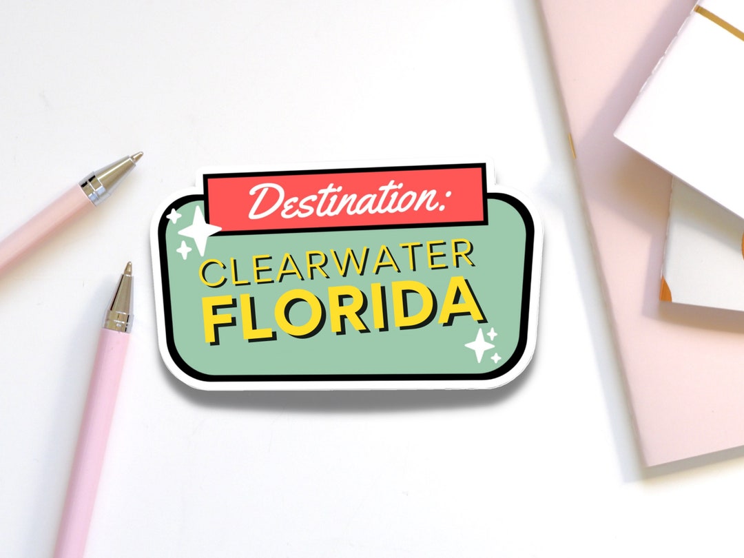 Clearwater Beach Decal for Car Souvenir Sticker From Clearwater Florida ...
