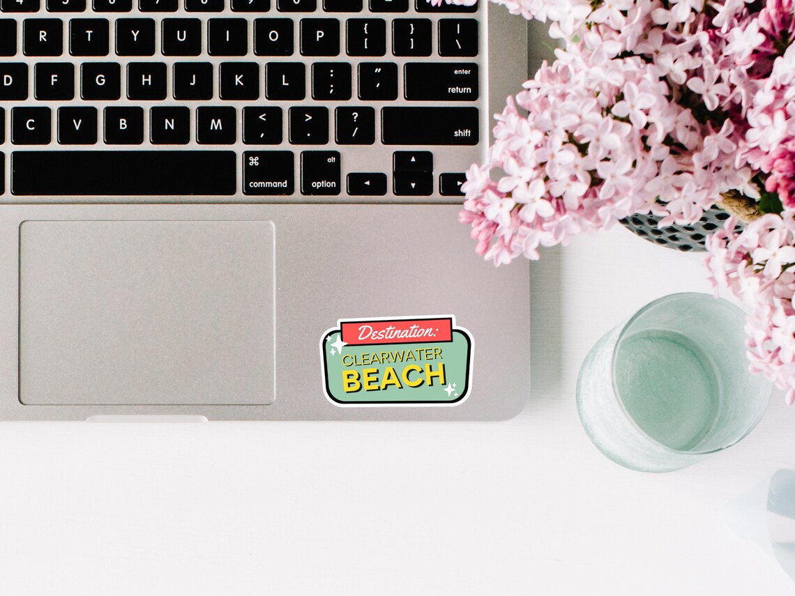 Clearwater Beach Decal for Laptop Souvenir Sticker From - Etsy