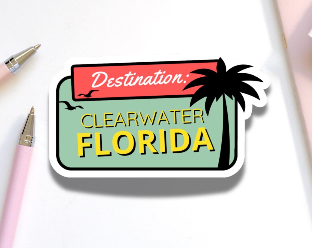Clearwater Beach Decal for Car | Souvenir Sticker From Clearwater ...