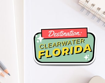 Clearwater Florida Sticker - Etsy