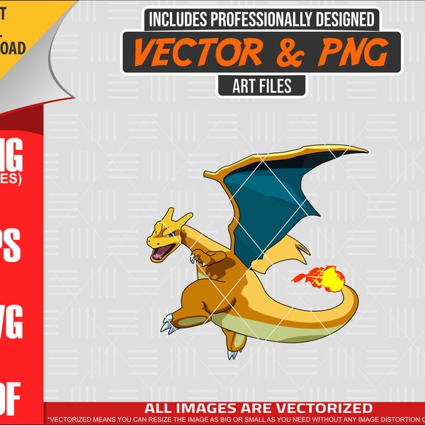 Charizard Vector - Etsy