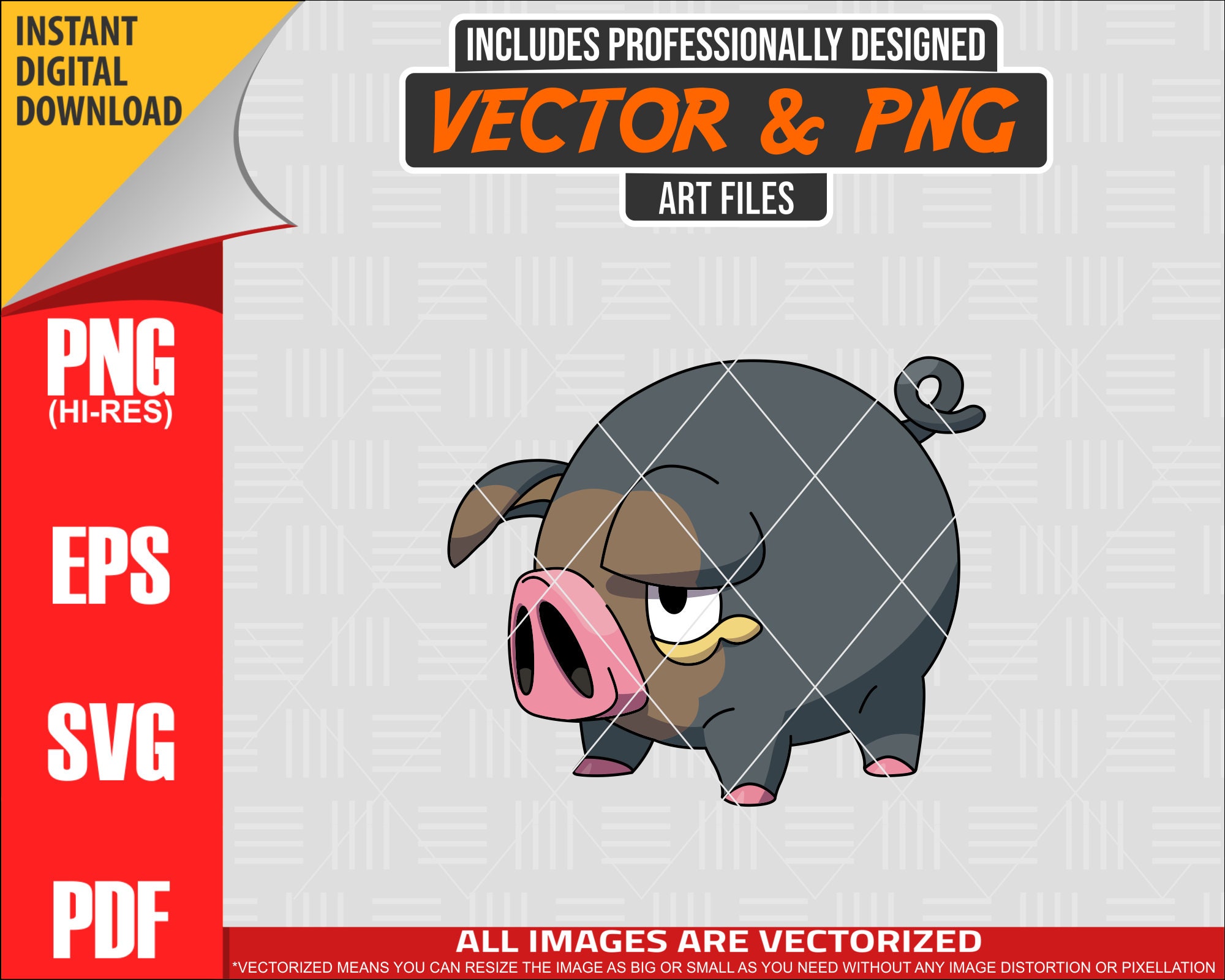 High Quality Pokemon Lechonk SVG PNG 300 Dpi Clipart #TBA - Etsy