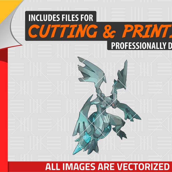 High Quality Pokemon White Kyurem SVG PNG 300 Dpi Clipart 646 - Etsy