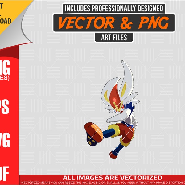 Cinderace Png - Etsy