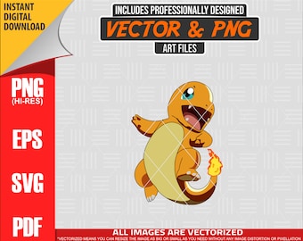 Charmander Svg - Etsy