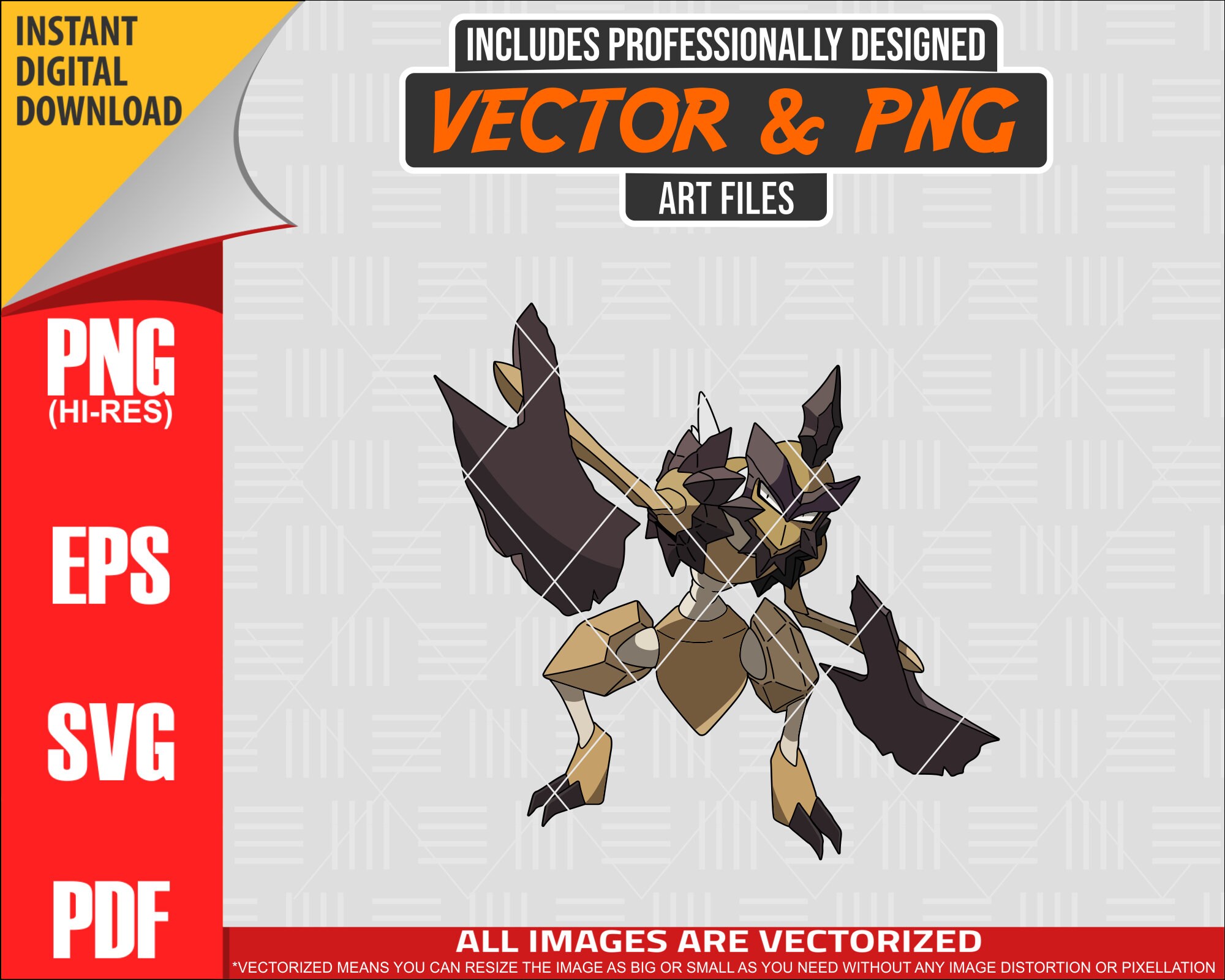 High Quality Pokemon Hisuian Scyther SVG PNG 300 Dpi Clipart 123 - Etsy