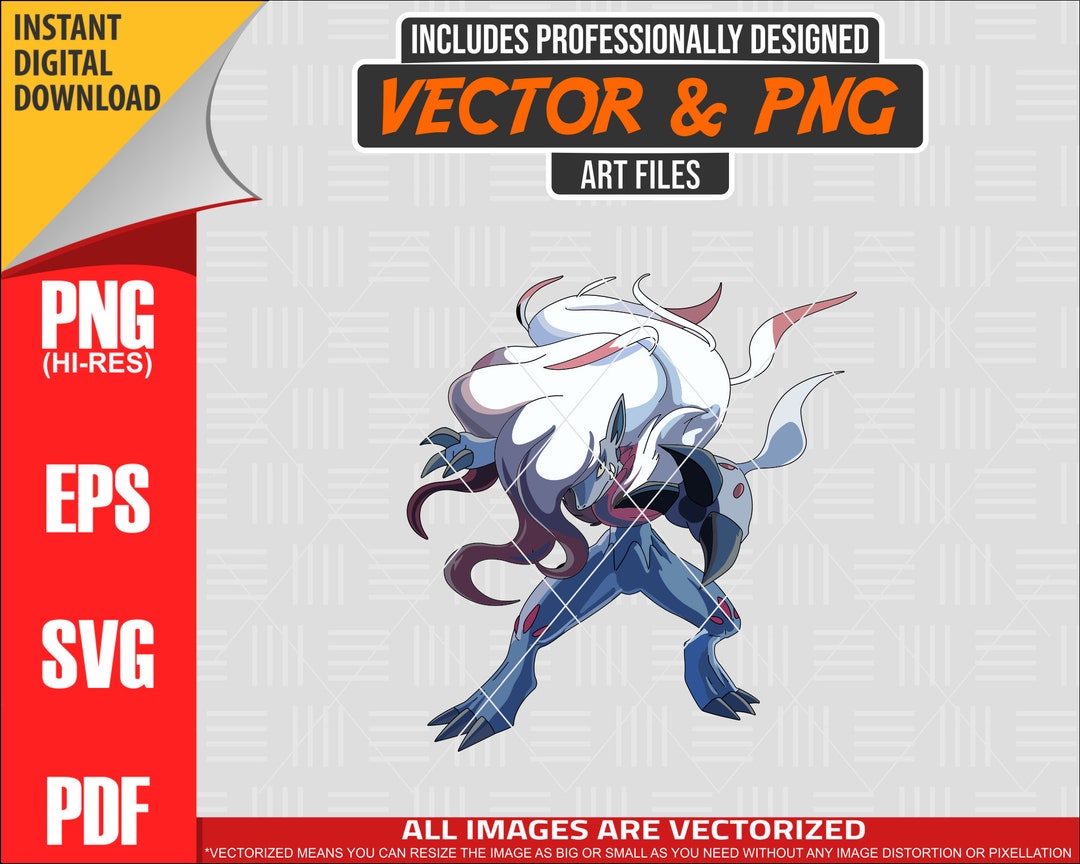High Quality Pokemon Hisuian Zoroark SVG PNG 300 Dpi Clipart #571 - Etsy