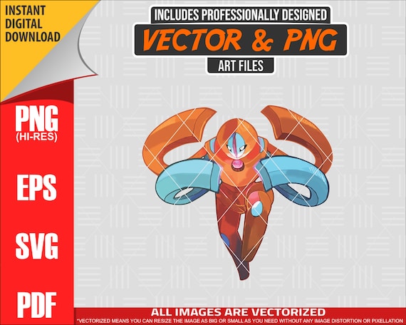 High Quality Pokemon Deoxys Defense Form SVG PNG 300 Dpi - Etsy