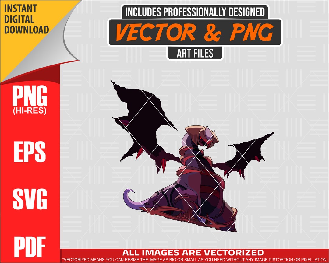 High Quality Pokemon Giratina SVG PNG 300 Dpi Clipart #487 - Etsy