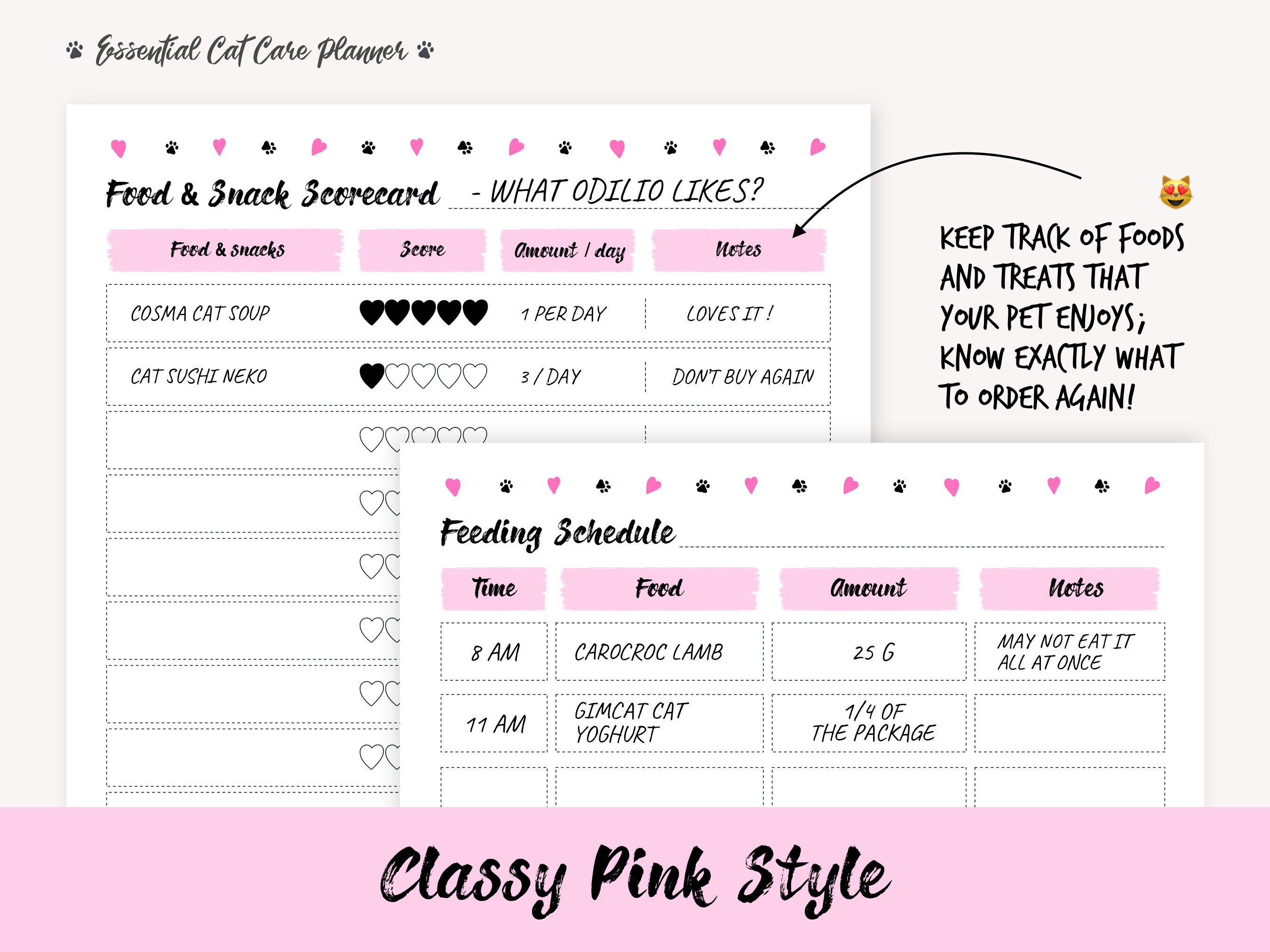 Essential Pet Care Planner | Instant Download | PDF Printable | A4 + US ...