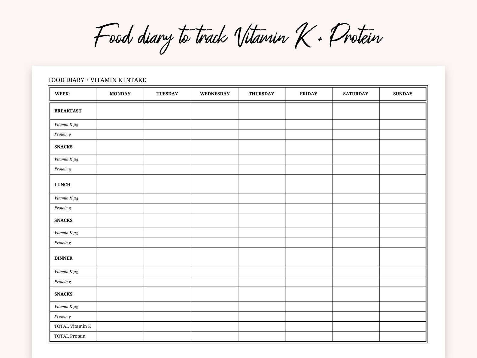 PT INR Log Book Printable Inr Tracker INR Anticoagulant Medication PT INR Log Book Printable Inr Tracker INR Anticoagulant Medication