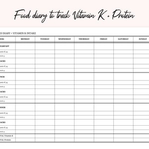 PT INR Log Book Printable, Inr Tracker, INR Anticoagulant Medication ...