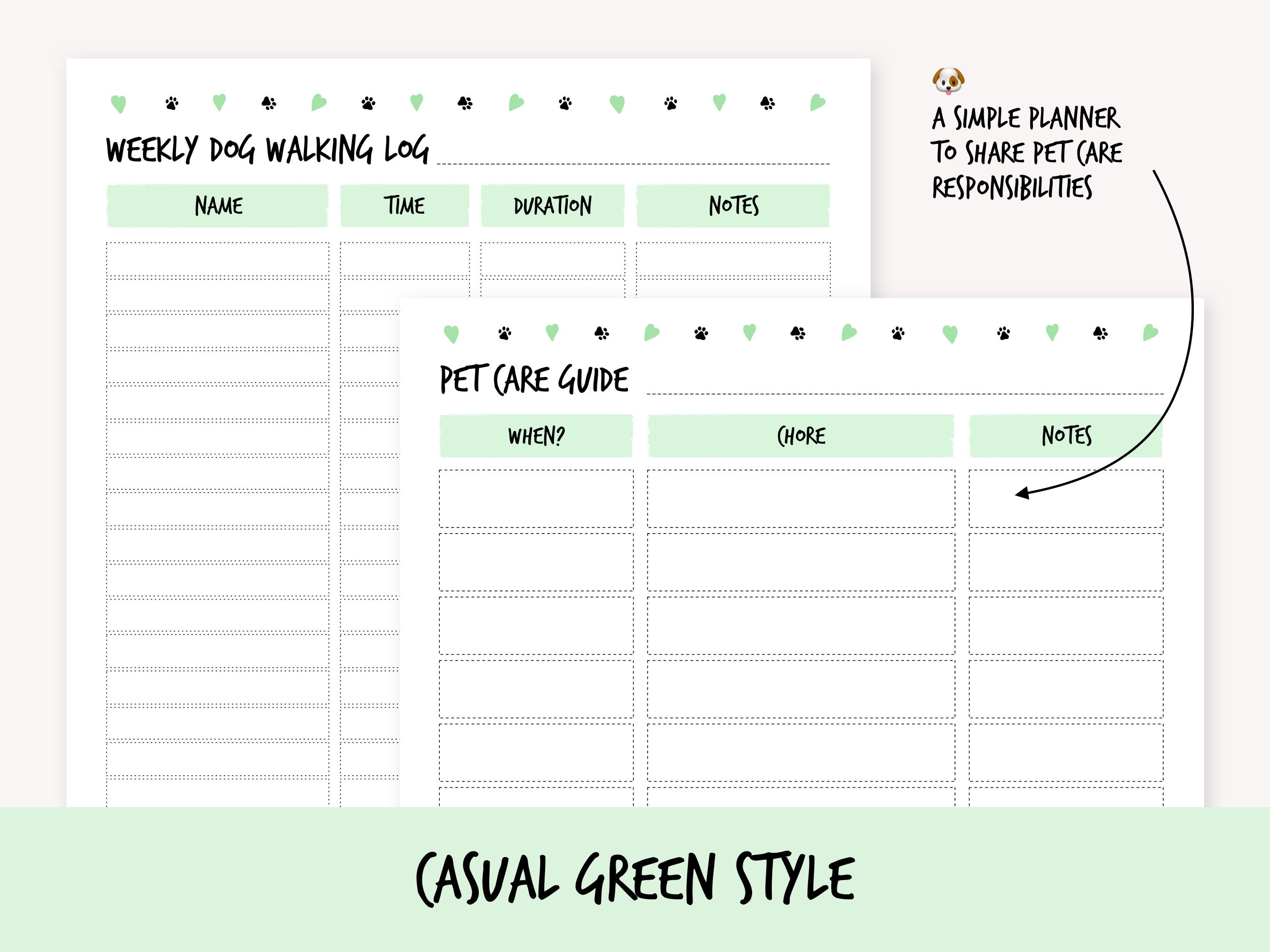 Essential Pet Care Planner | Instant Download | PDF Printable | A4 + US ...