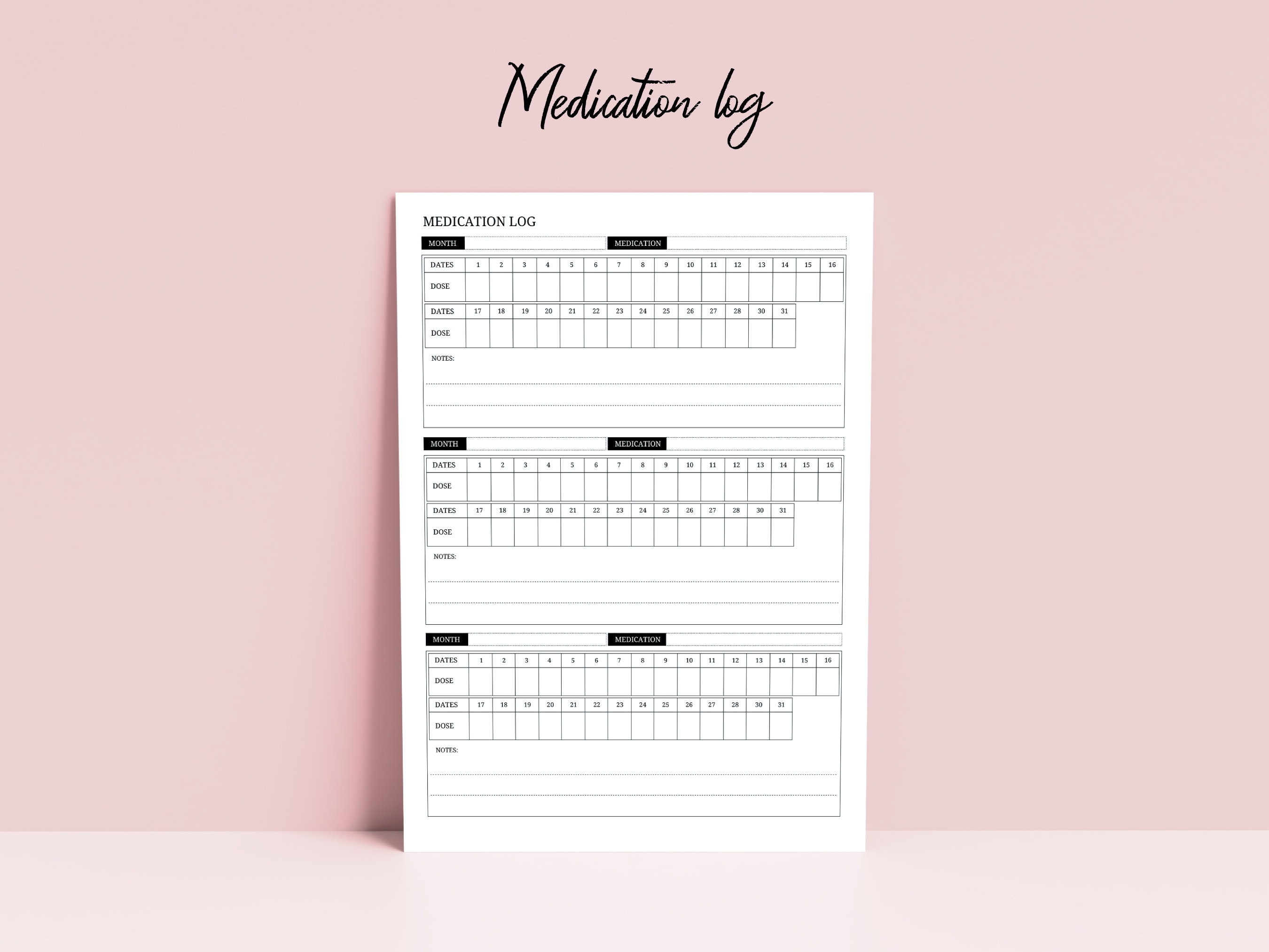 PT INR Log Book Printable, Inr Tracker, INR Anticoagulant Medication ...