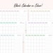 Printable Monthly Blank Calendar / A4 Printable Calendar / - Etsy