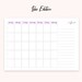 Printable Monthly Blank Calendar / A4 Printable Calendar / - Etsy
