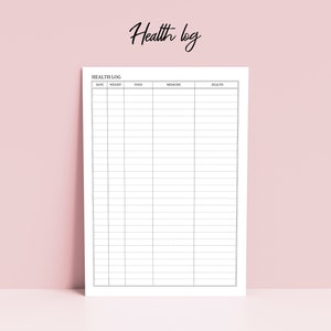 PT INR Log Book Printable, Inr Tracker, INR Anticoagulant Medication ...