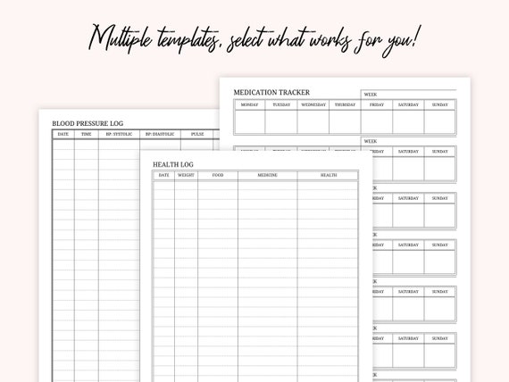 Healthy Heart Medication Log Book/ Anticoagulant Log / INR - Etsy