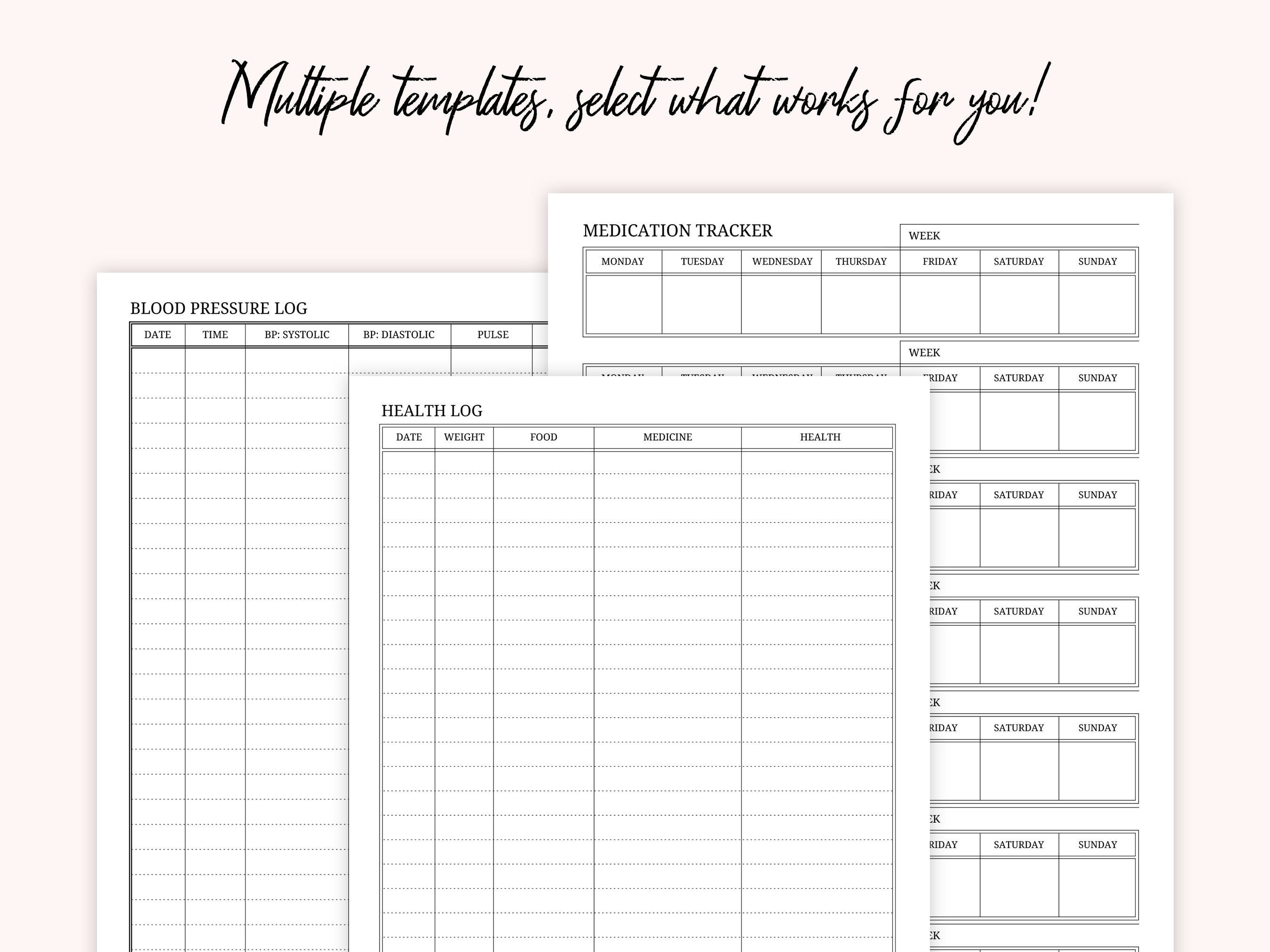 Healthy Heart Medication Log Book/ Anticoagulant Log / INR Tracker ...