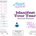 Manifest Your Year Journal Planner / Manifestation Journal / Gratitude ...