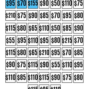 5000 Money Saving Challenge Printable / Save 5000 in 52 Weeks / Savings ...