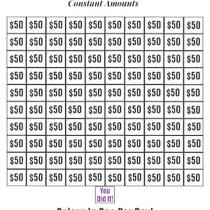5,000 Money Saving Challenge Printable / 5,000 Saving Challenge 2 Pack ...