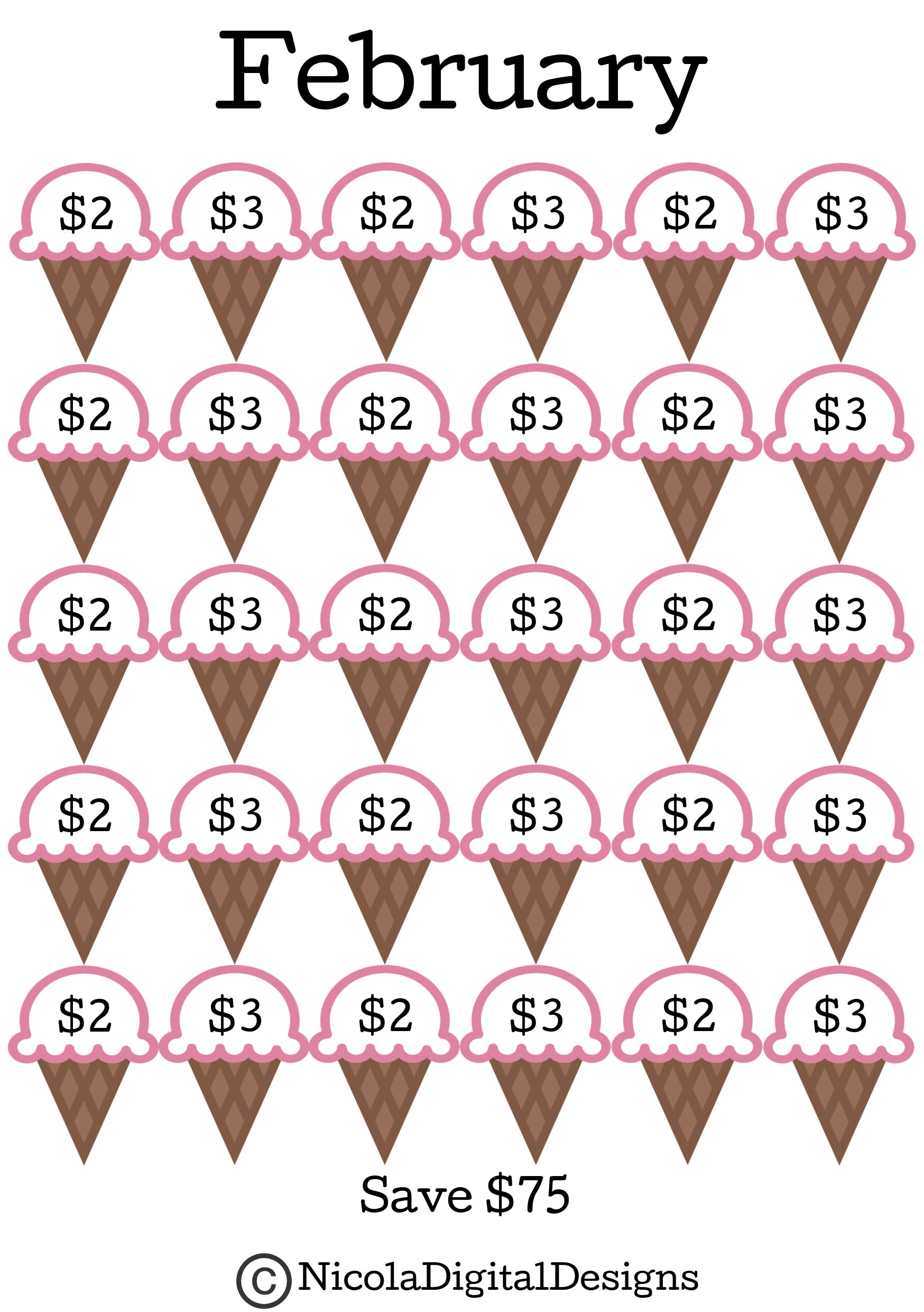 Low Income Monthly Savings Challenge Bundle / Money Saving Challenge ...