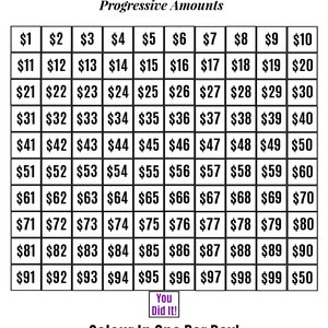 5,000 Money Saving Challenge Printable / 5,000 Saving Challenge 2 Pack ...