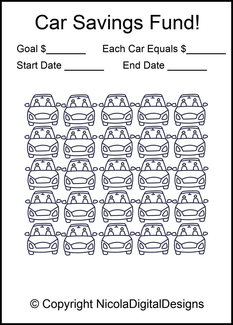 A6 Savings Funds Printable Bundle / Money Saving Challenge / Savings ...