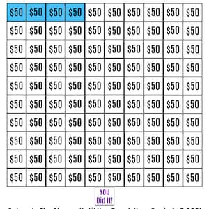 5000 Money Saving Tracker Printable / 5000 Saving Challenge / Savings ...