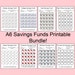 A6 Savings Funds Printable Bundle / Money Saving Challenge / Savings ...