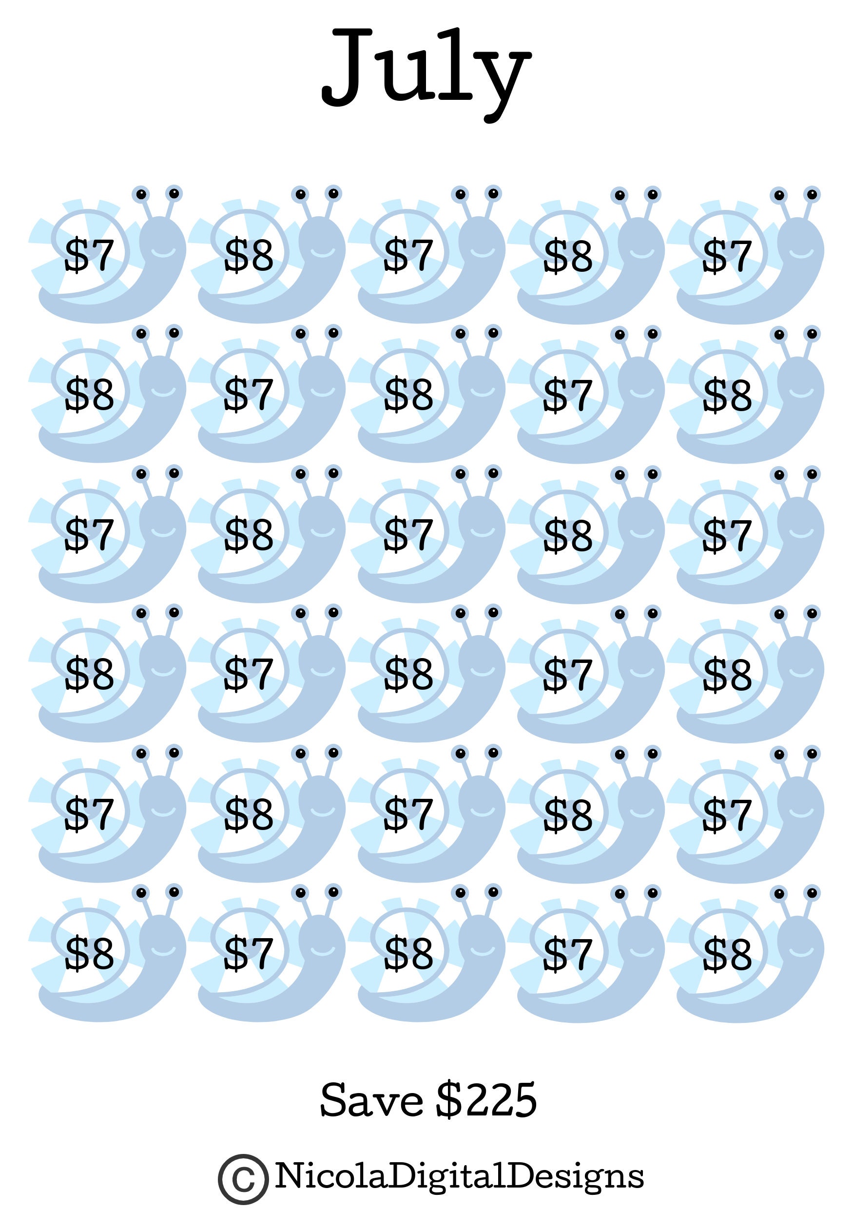 Low Income Monthly Savings Challenge Bundle / Money Saving Challenge ...