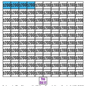 20,000 Money Saving Tracker Printable / 20,000 Saving Challenge ...