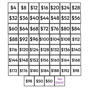 5000 Money Saving Challenge Printable / Save 5000 in 52 Weeks / Savings ...
