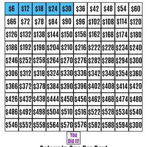 30,000 Money Saving Challenge Printable / Save 30,000 in 100 Days ...